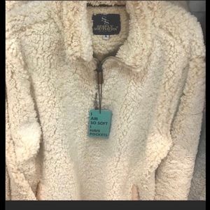 Simply Southern | Jackets & Coats | Nwt Simply Southern Sherpa Coat Tan ...